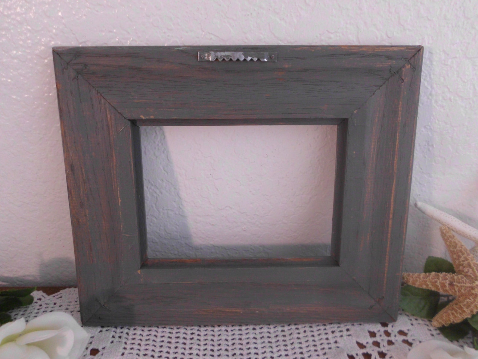 Grey Picture Frame Rustic Shabby Chic Distressed up Cycled | Etsy