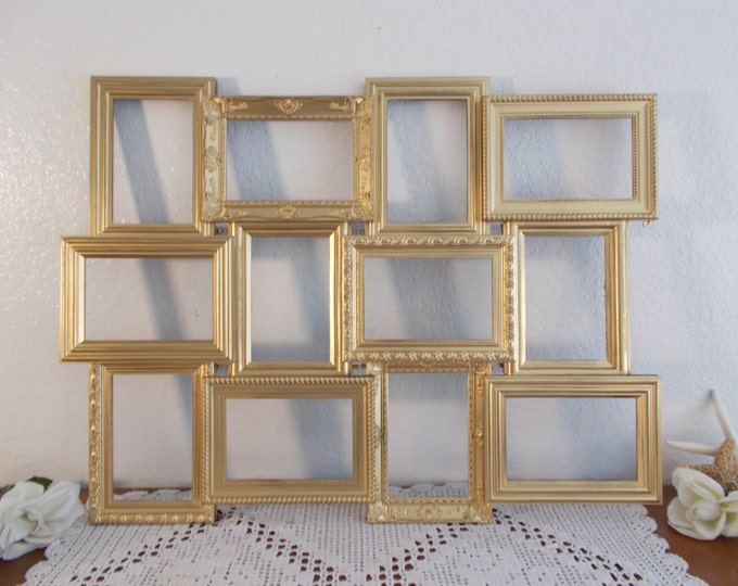 Gold Wedding Seating Chart Collage Frame Ornate Spring Summer - Etsy