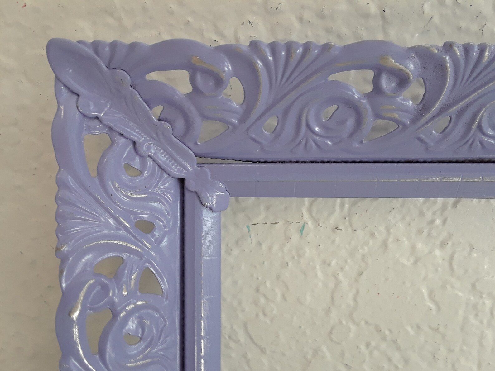 Ornate Lavender Purple Picture Frame up Cycled Vintage Rustic - Etsy
