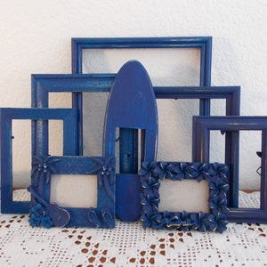 Blue Hawaii Picture Frame Set Photo Collection Beach Cottage Coastal ...