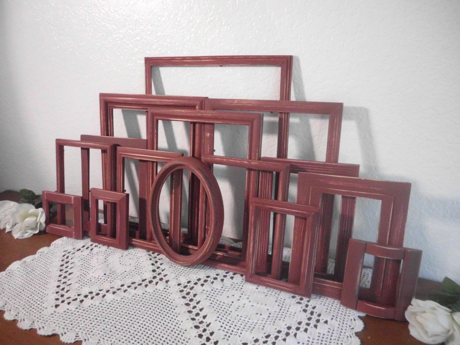 Barn Red Frame Set Large Instant Collection Rustic Shabby Chic | Etsy