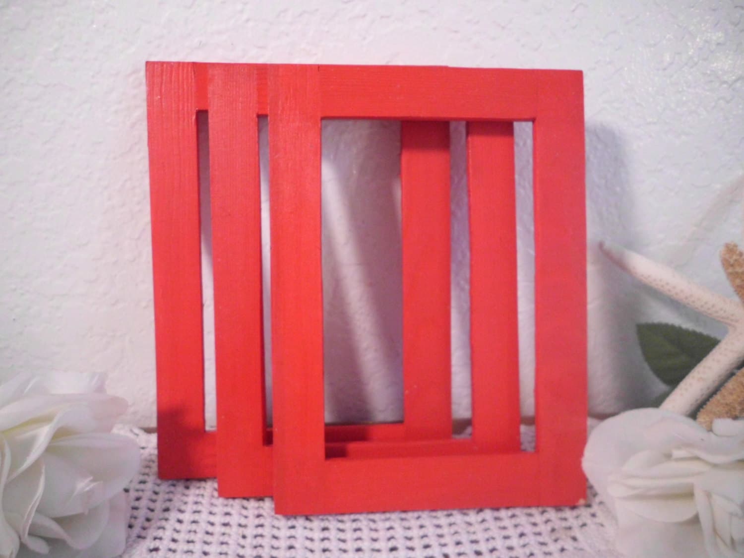 Red Wedding Frame Rustic Shabby Chic Distressed 4 X 6 Picture | Etsy