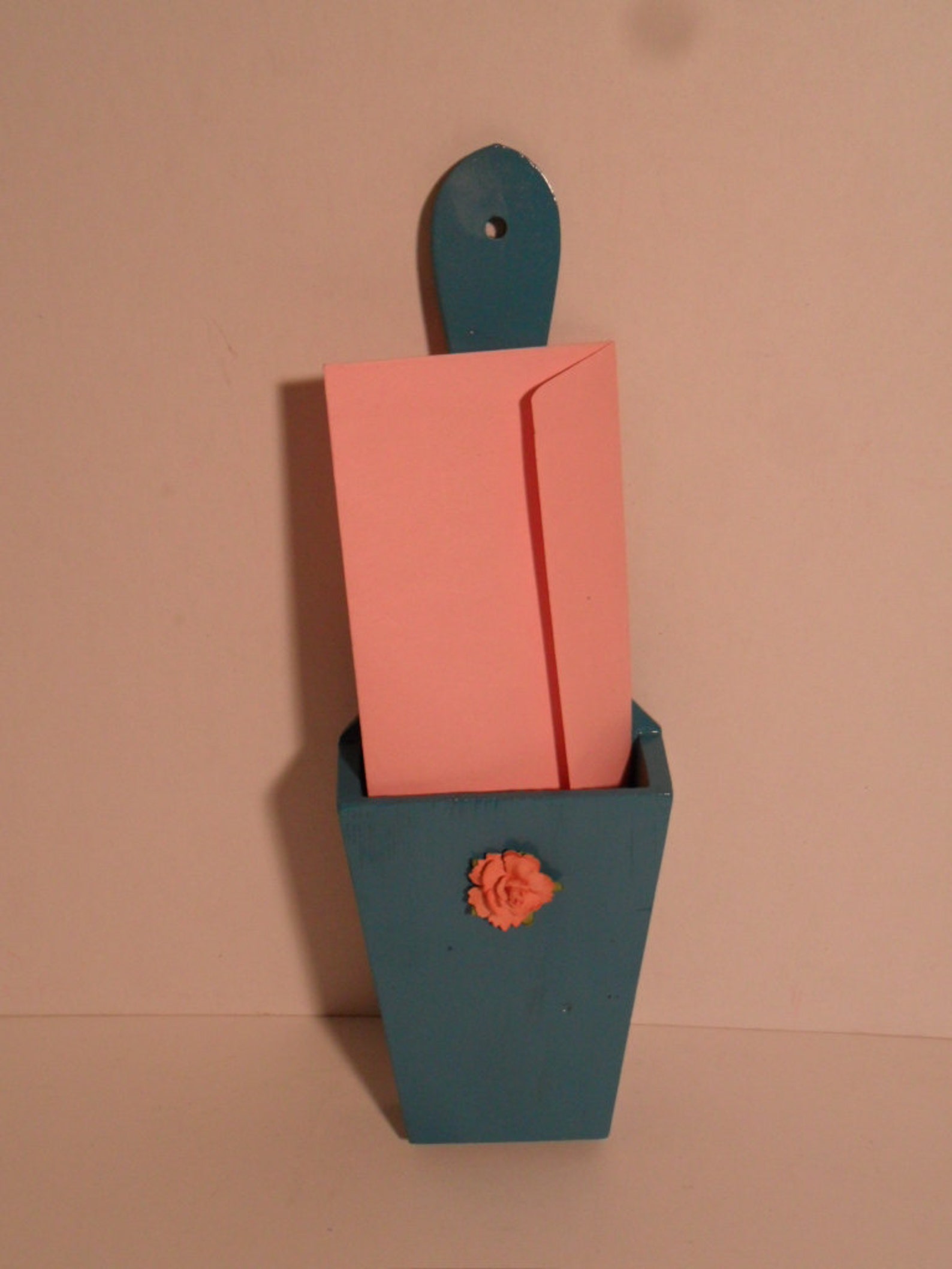 Rustic Aqua Turquoise Blue Shabby Chic Wall Pocket Beach - Etsy