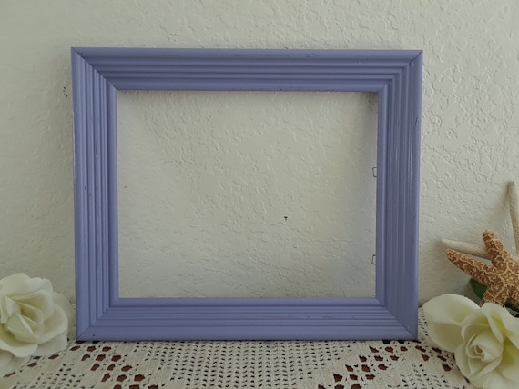 Lavender Purple Picture Frame up Cycled Vintage Rustic Shabby | Etsy