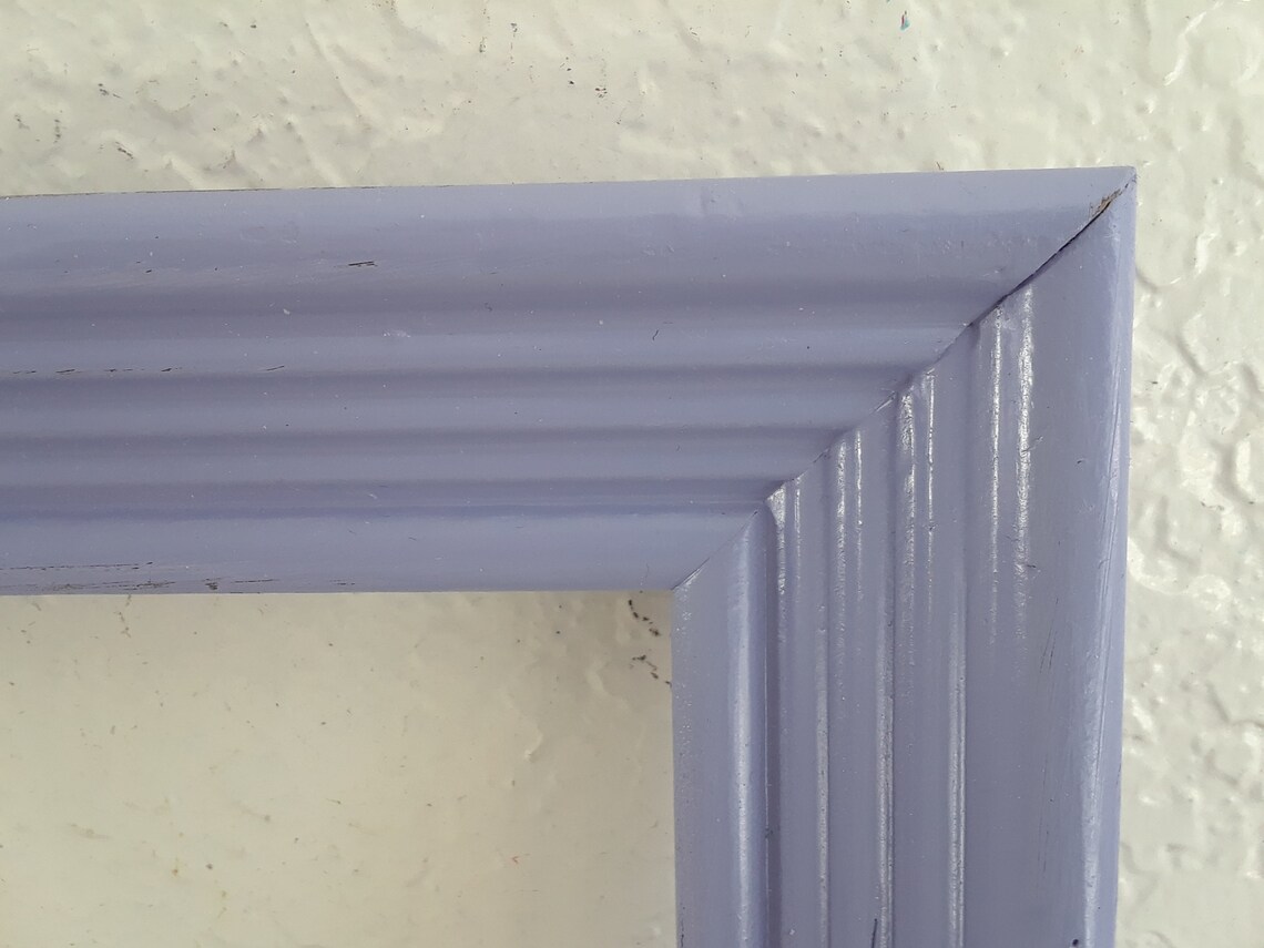 Lavender Purple Picture Frame up Cycled Vintage Rustic Shabby - Etsy