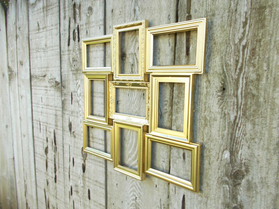 Gold Wedding Seating Chart Collage Frame Spring Summer Fall Winter ...