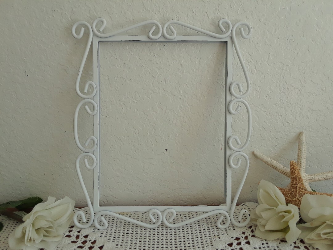 White Shabby Chic Wedding Picture Frame 8 X 10 Photo Decoration up ...