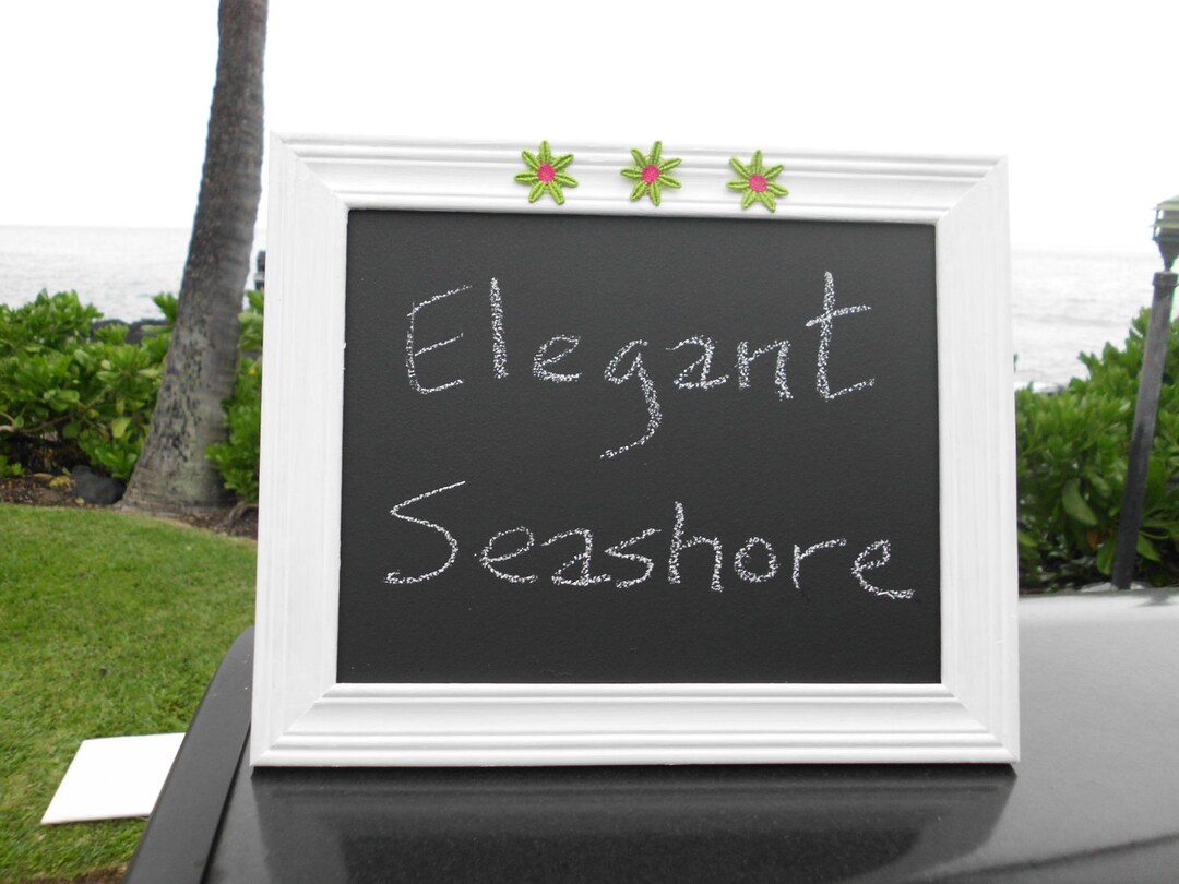 Wedding Chalkboard Rustic White Shabby Chic Distressed Green Pink ...