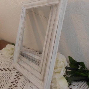 Distressed White Frame Rustic 8 X 10 Shabby Chic Wedding Decor Upcycled ...