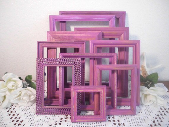 Radiant Orchid Frame Set Photo Picture Shabby Paris Chic | Etsy
