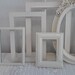 Antique off White Picture Frame Set up Cycled Vintage Photo Gallery ...