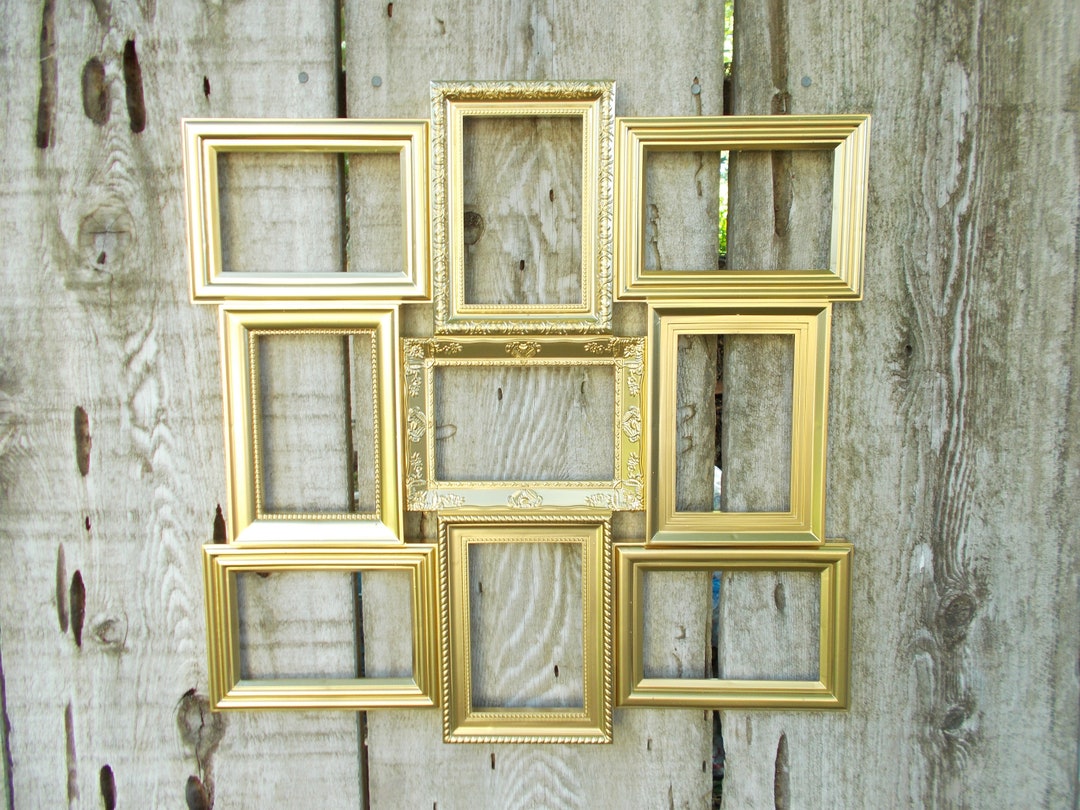 Gold Wedding Seating Chart Collage Frame Spring Summer Fall Winter ...