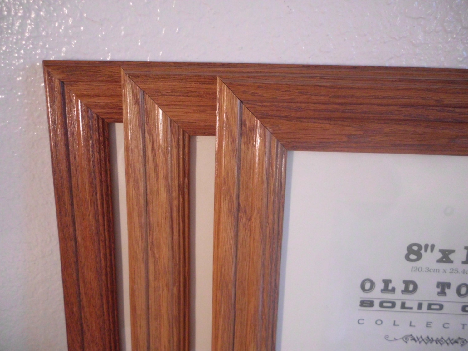 Vintage Wood Picture Frame 8 x 10 Solid Oak Wooden Photo | Etsy