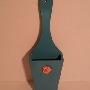 Rustic Aqua Turquoise Blue Shabby Chic Wall Pocket Beach Cottage ...