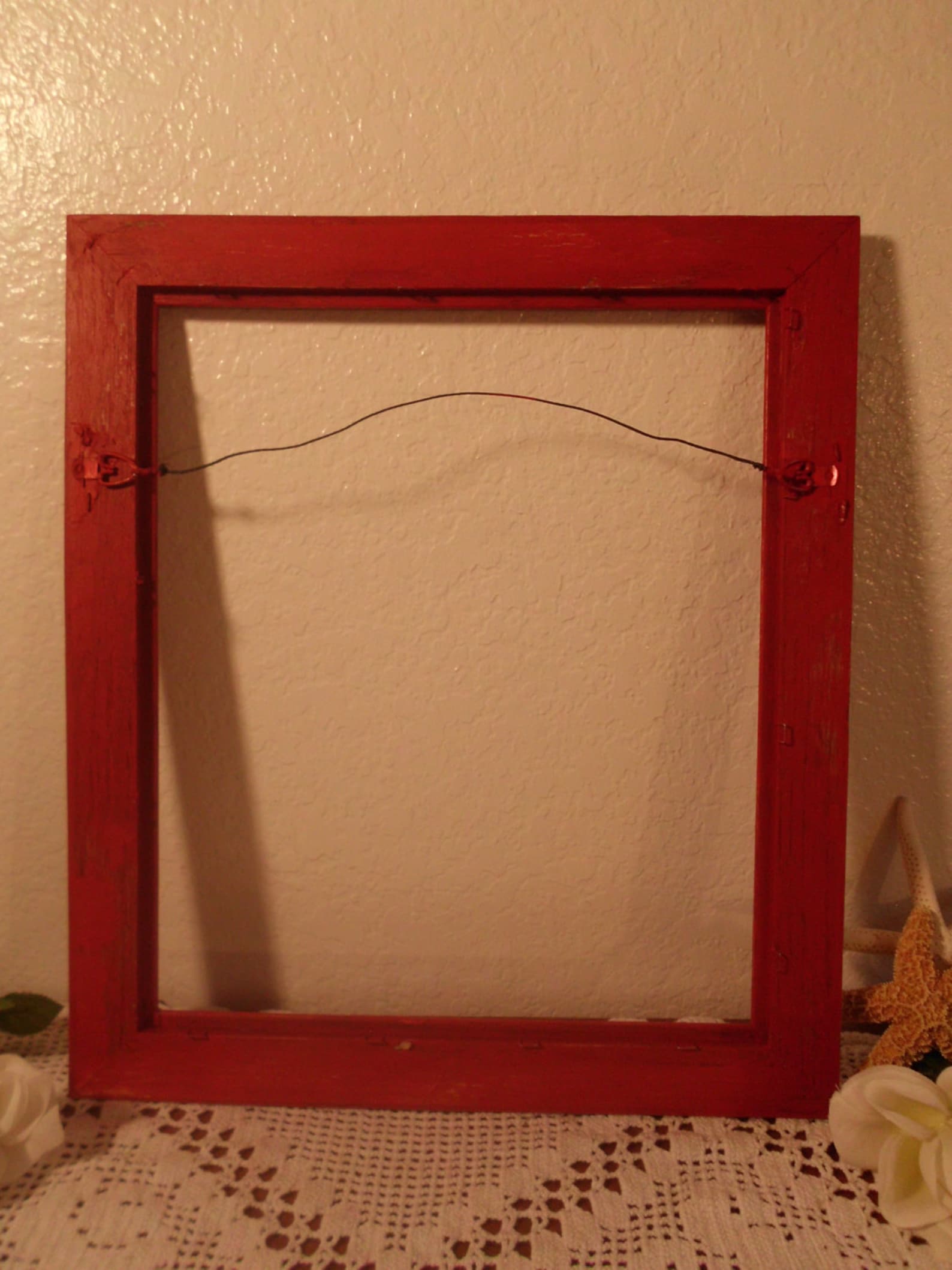 Rustic Red Frame Shabby Chic Wedding Distressed 12 X 14 - Etsy