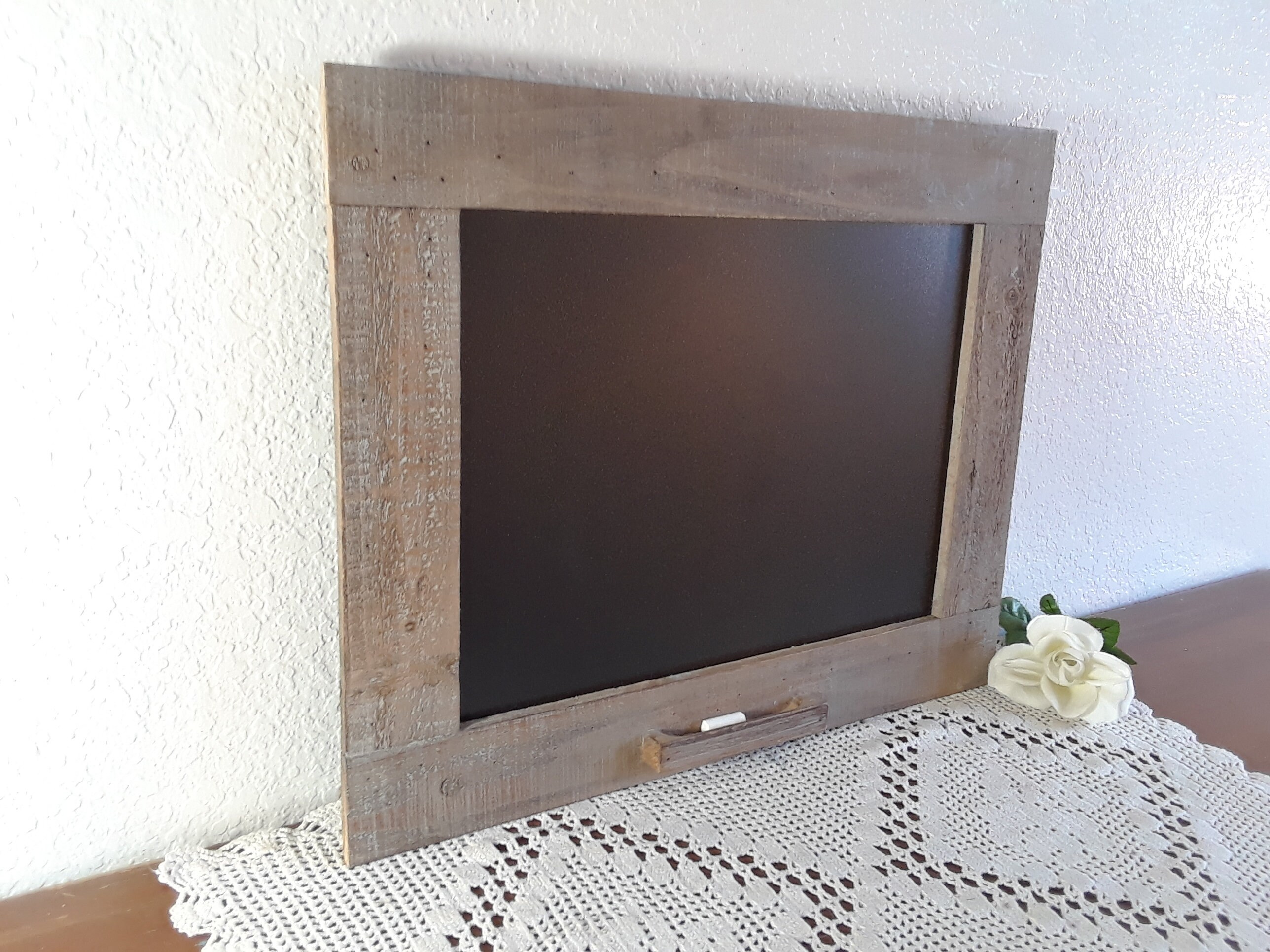 Rustic Wood Chalkboard Blackboard Wall Hanging Decoration | Etsy