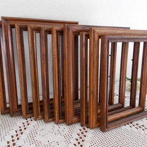 Vintage Wood Picture Frame 8 X 10 Photo Decoration Mid Century Man Cave ...