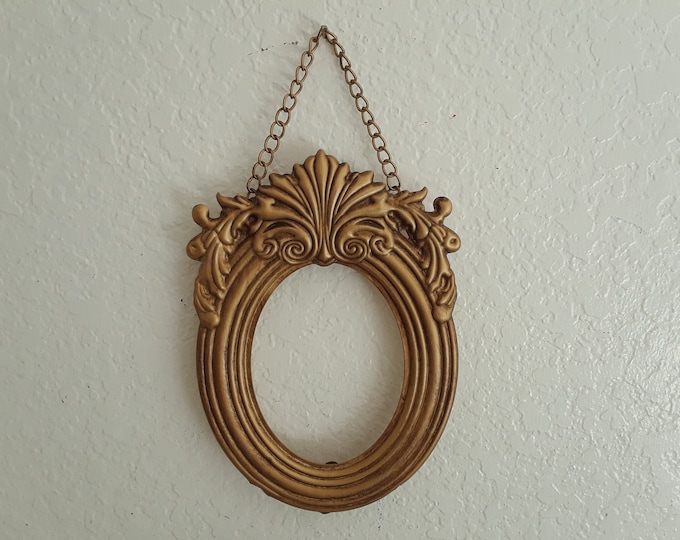 Frame Gold Color Wall Decor Vintage Golden Frame Art Ornate Gilt Wood ...