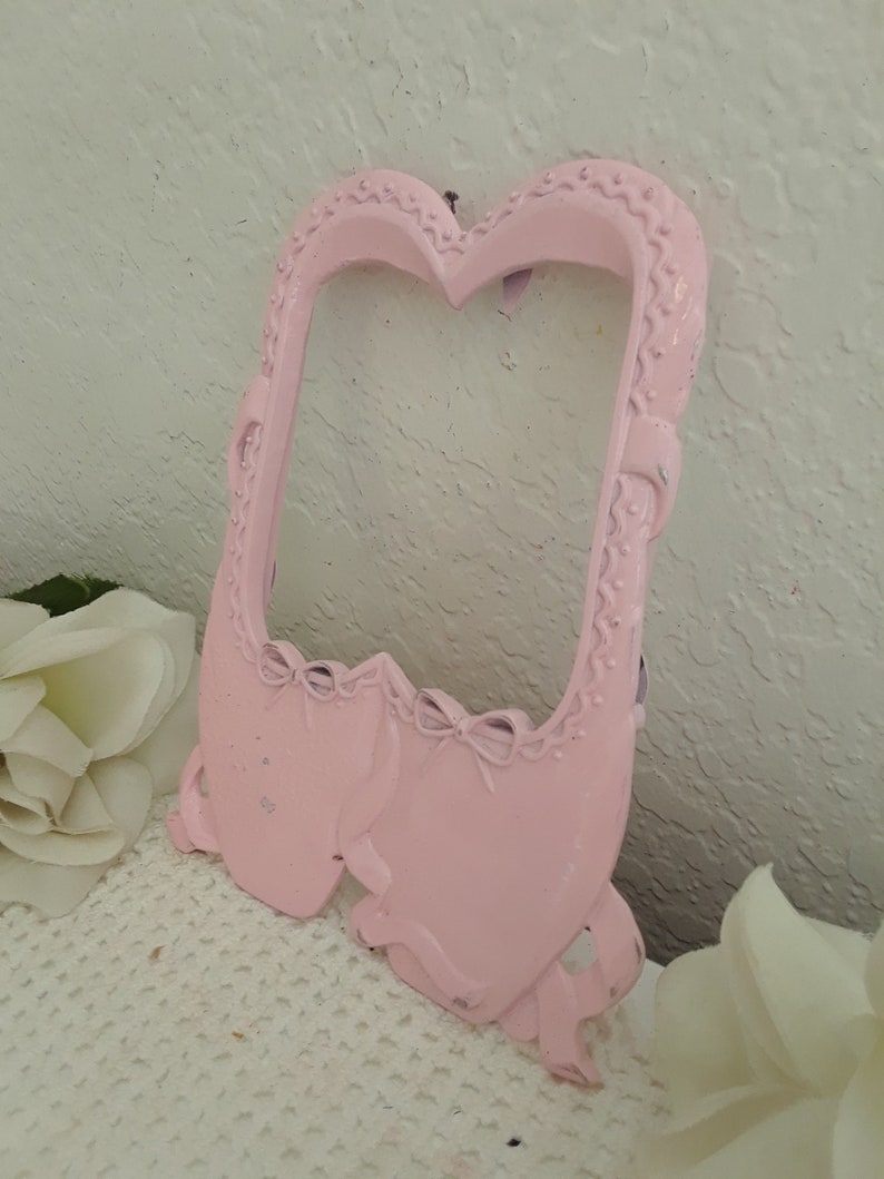 Pink Shabby Chic Ballet Slipper Picture Frame Upcycled Vintage - Etsy