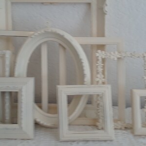 Antique off White Picture Frame Set up Cycled Vintage Photo - Etsy