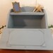 Blue Bread Box Rustic Shabby Chic Distressed Wood Storage - Etsy