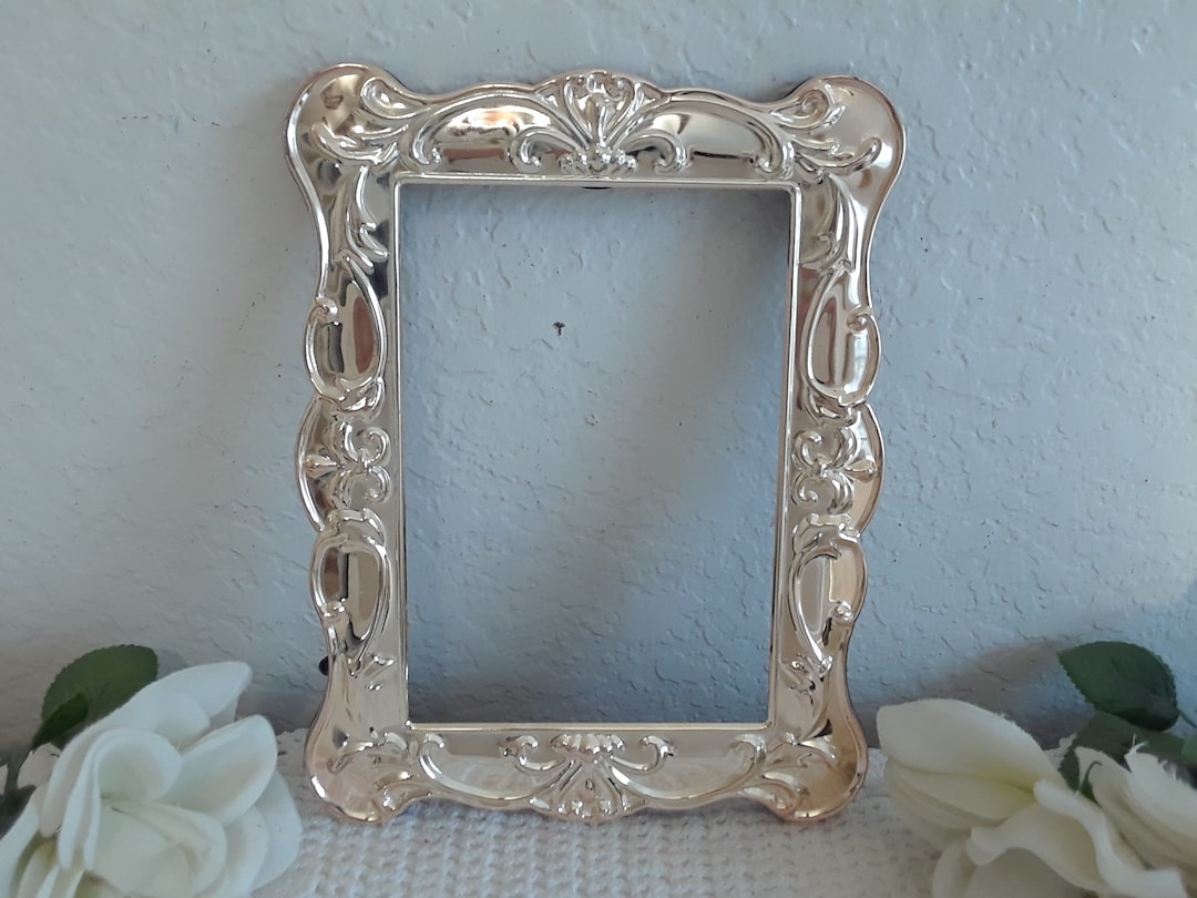 Vintage Silver Plated Picture Frame Ornate Scrolled Scalloped - Etsy