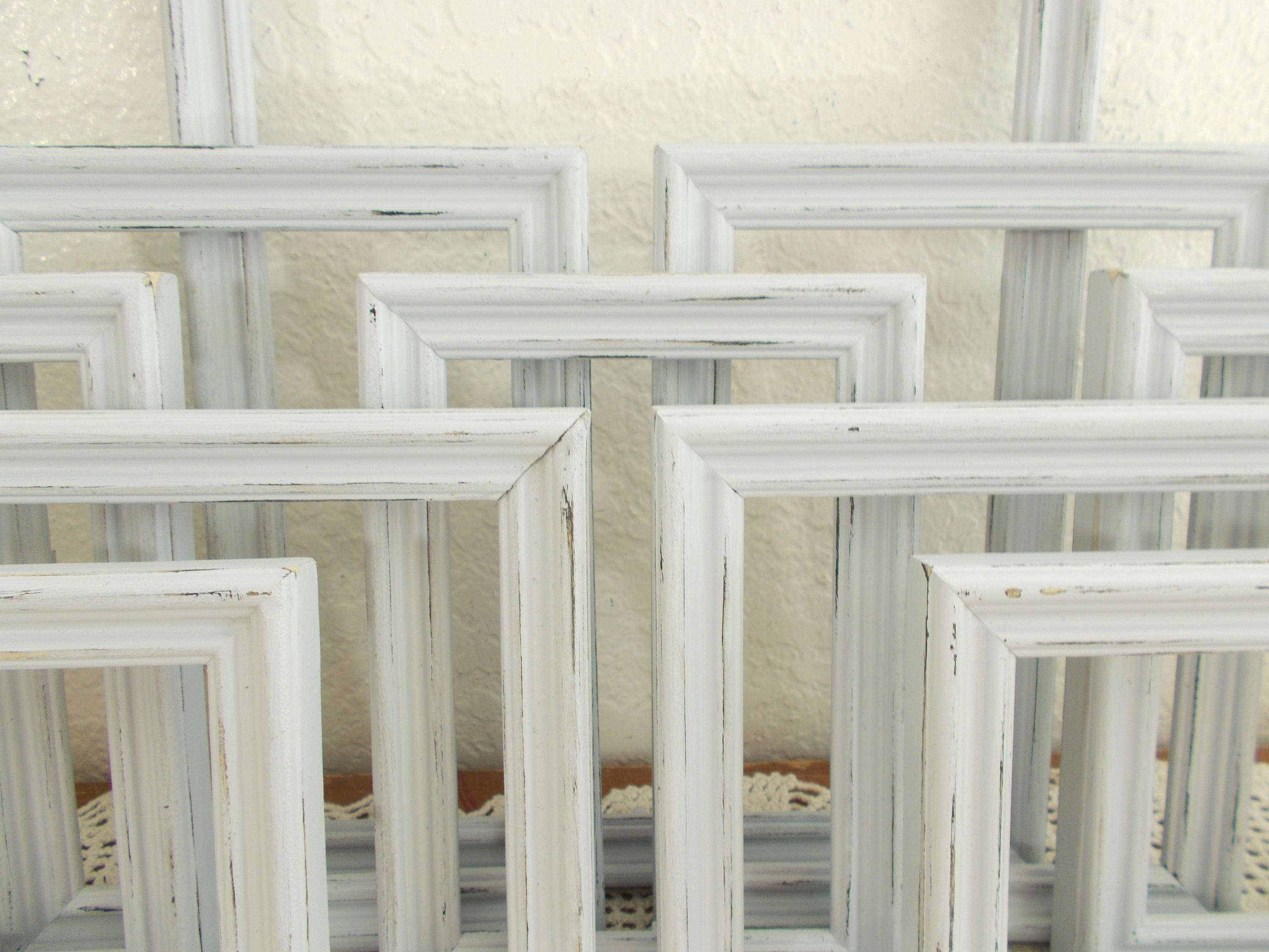 Gray Picture Frame Set Rustic Shabby Chic Distressed Photo | Etsy