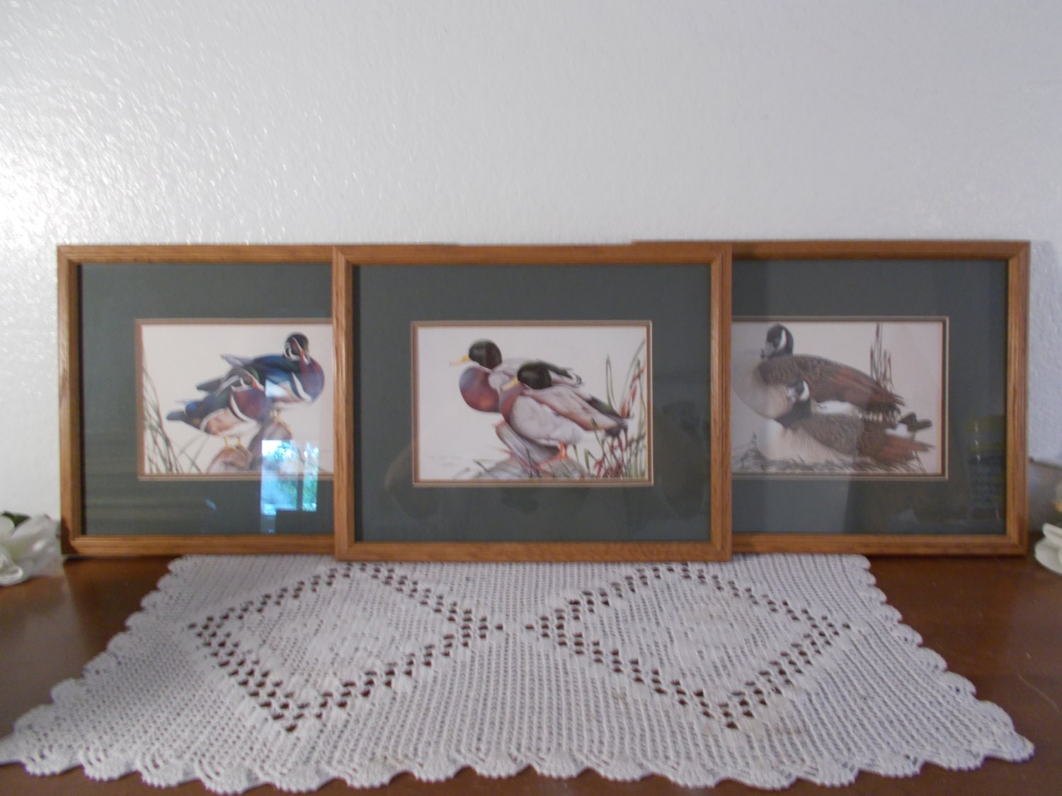 Vintage Duck Art Print Set Framed Signed Art Lamay Picture | Etsy
