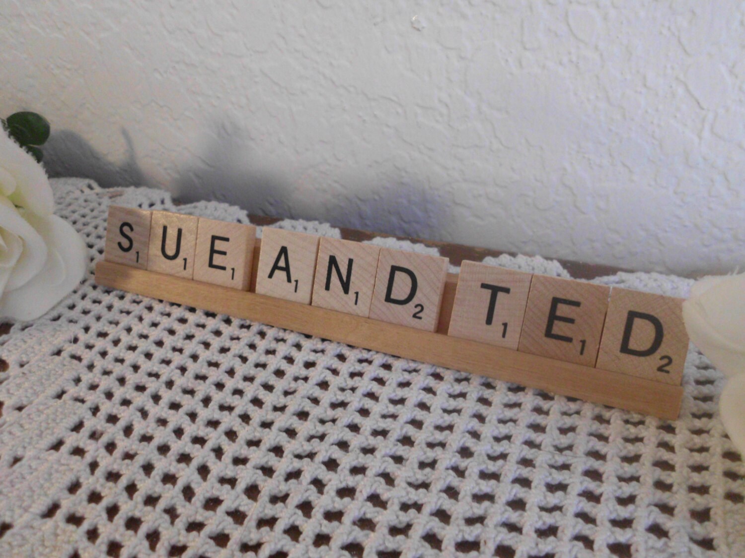 Wedding Cake Topper Scrabble Library Theme Reception Decoration Sign ...