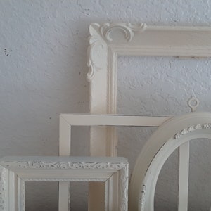 Antique off White Picture Frame Set up Cycled Vintage Photo - Etsy