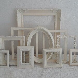 Antique off White Picture Frame Set up Cycled Vintage Photo - Etsy