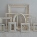 Antique off White Picture Frame Set up Cycled Vintage Photo - Etsy