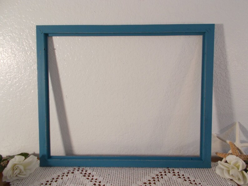 Aqua Turquoise Teal Blue Rustic Shabby Chic Distressed Wood Picture ...