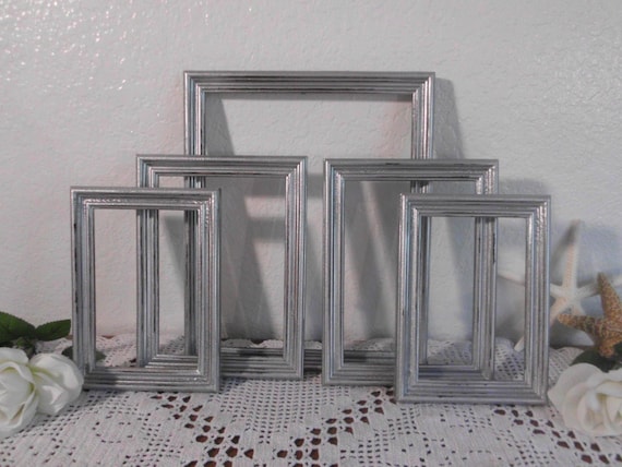 Silver Frame Set Sparkly Glitter Shabby Chic Picture Photo - Etsy