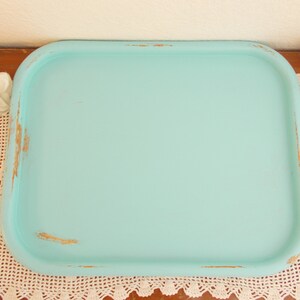 Large Mint Blue Green Serving Tray up Cycled Vintage Wood Rustic Shabby ...