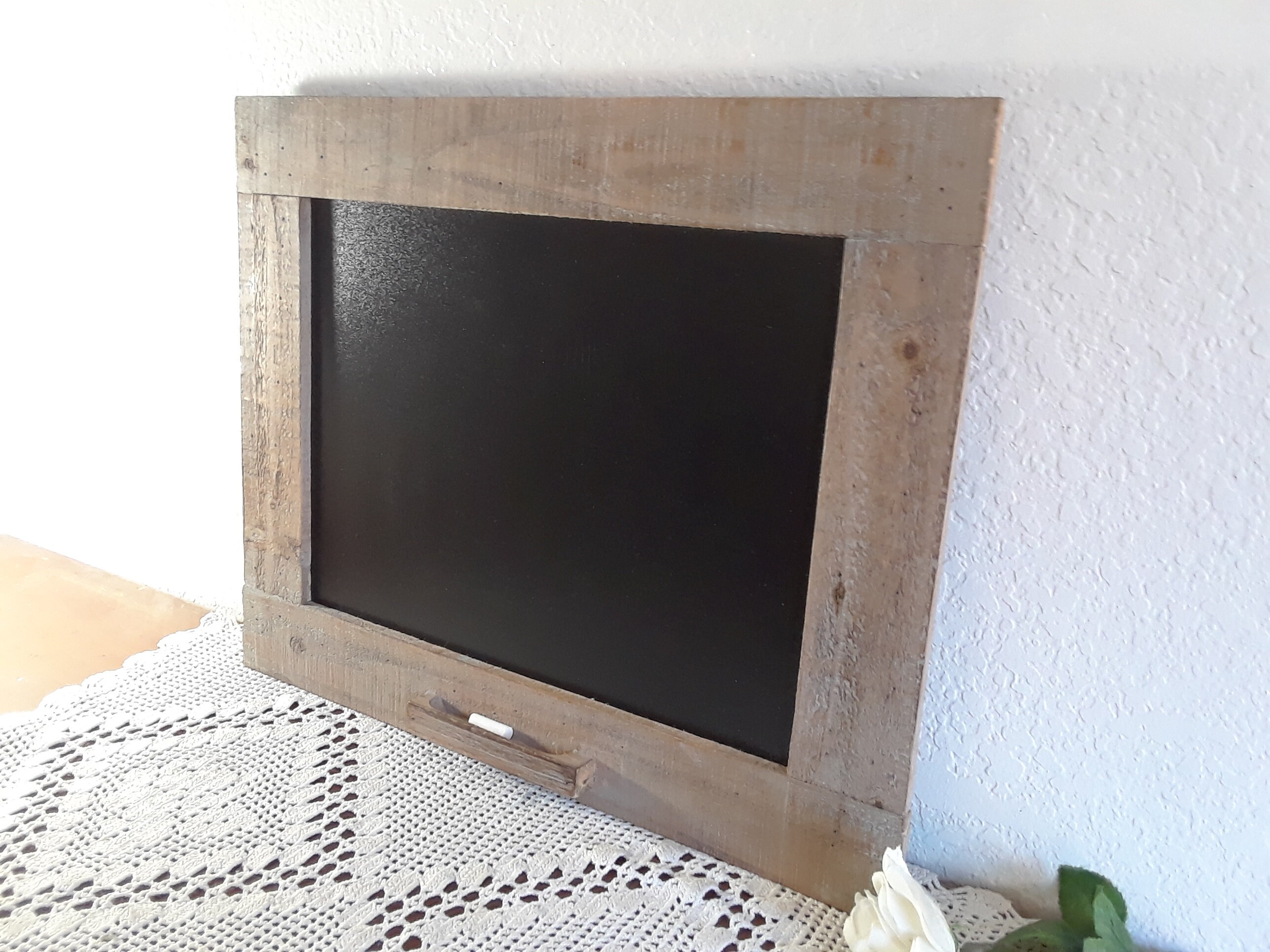 Rustic Wood Chalkboard Blackboard Wall Hanging Decoration | Etsy