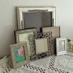 Vintage Silver Picture Frame Set Photo Gallery Collection Hollywood ...