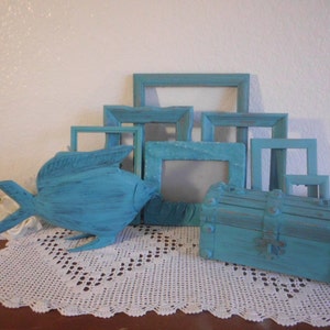 Turquoise Aqua Beach Cottage Shabby Chic Rustic Gallery Collection Blue ...