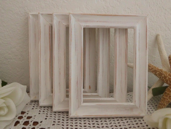 Wedding Table Number Frame White Rustic Shabby Chic Distressed - Etsy