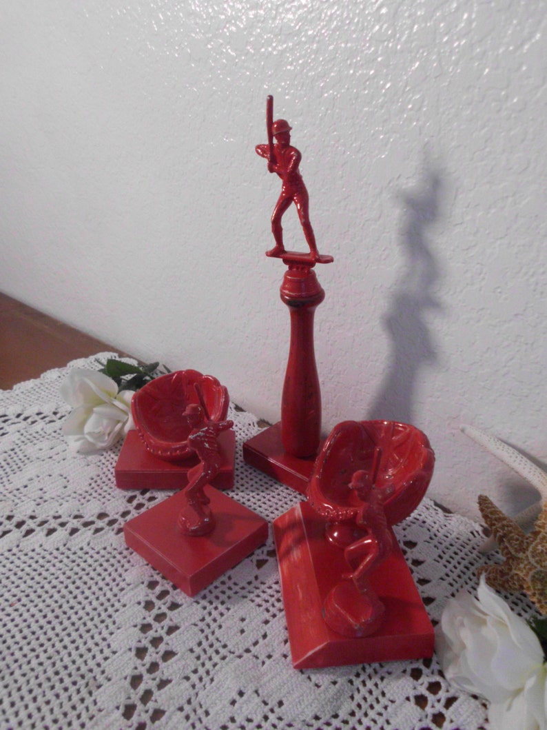 Red Baseball Trophy Instant Collection Set Boy Bedroom | Etsy