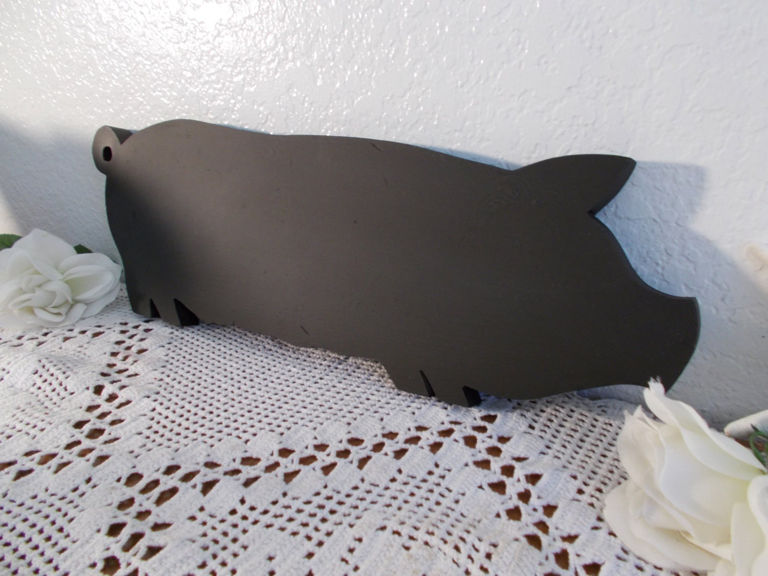 Pig Chalkboard B-B-Q Blackboard Country Western Outdoor | Etsy