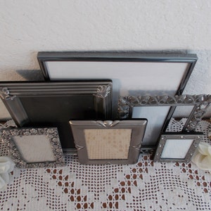 Vintage Silver Picture Frame Set Photo Decoration Gallery - Etsy