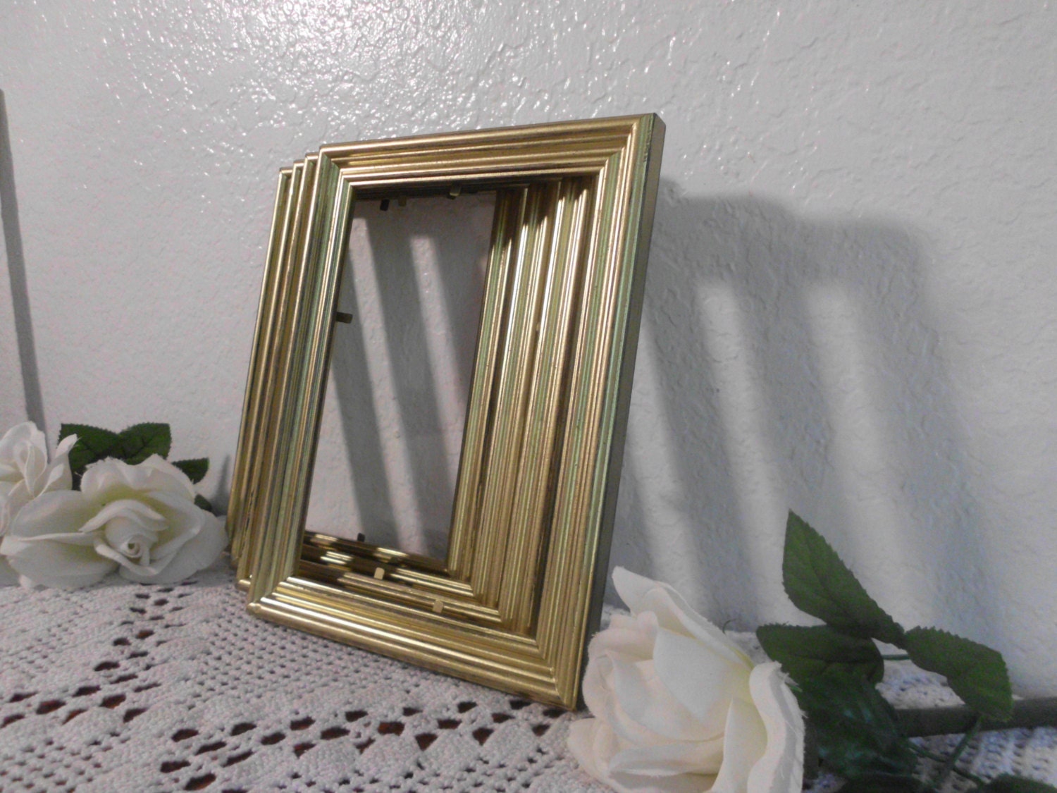 Rustic Gold Wedding Frame Shabby Chic Distressed 4 X 6 or 5 X 7 Picture ...