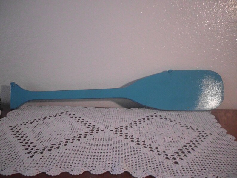 Rustic Beach House Turquoise Aqua Teal Peg Hook Boat Oar Blue | Etsy