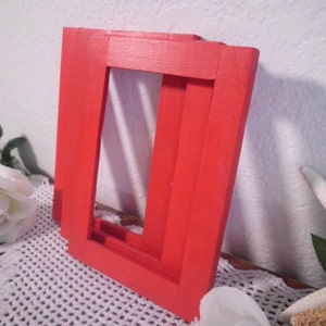 Red Wedding Frame Rustic Shabby Chic Distressed 4 X 6 Picture Photo ...