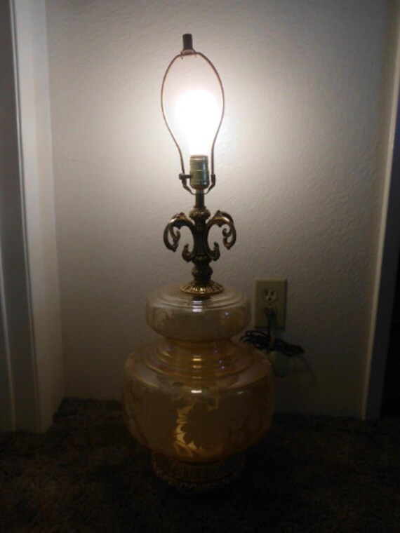 Iridescent globe table lamp store