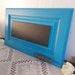 Aqua Turquoise Blue Chalkboard Rustic Shabby Chic Distressed Blackboard ...