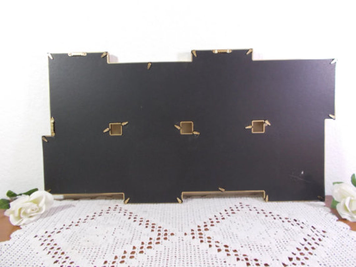 Gold Wedding Seating Chart Ornate Multi Frame Collage Hollywood Regency ...