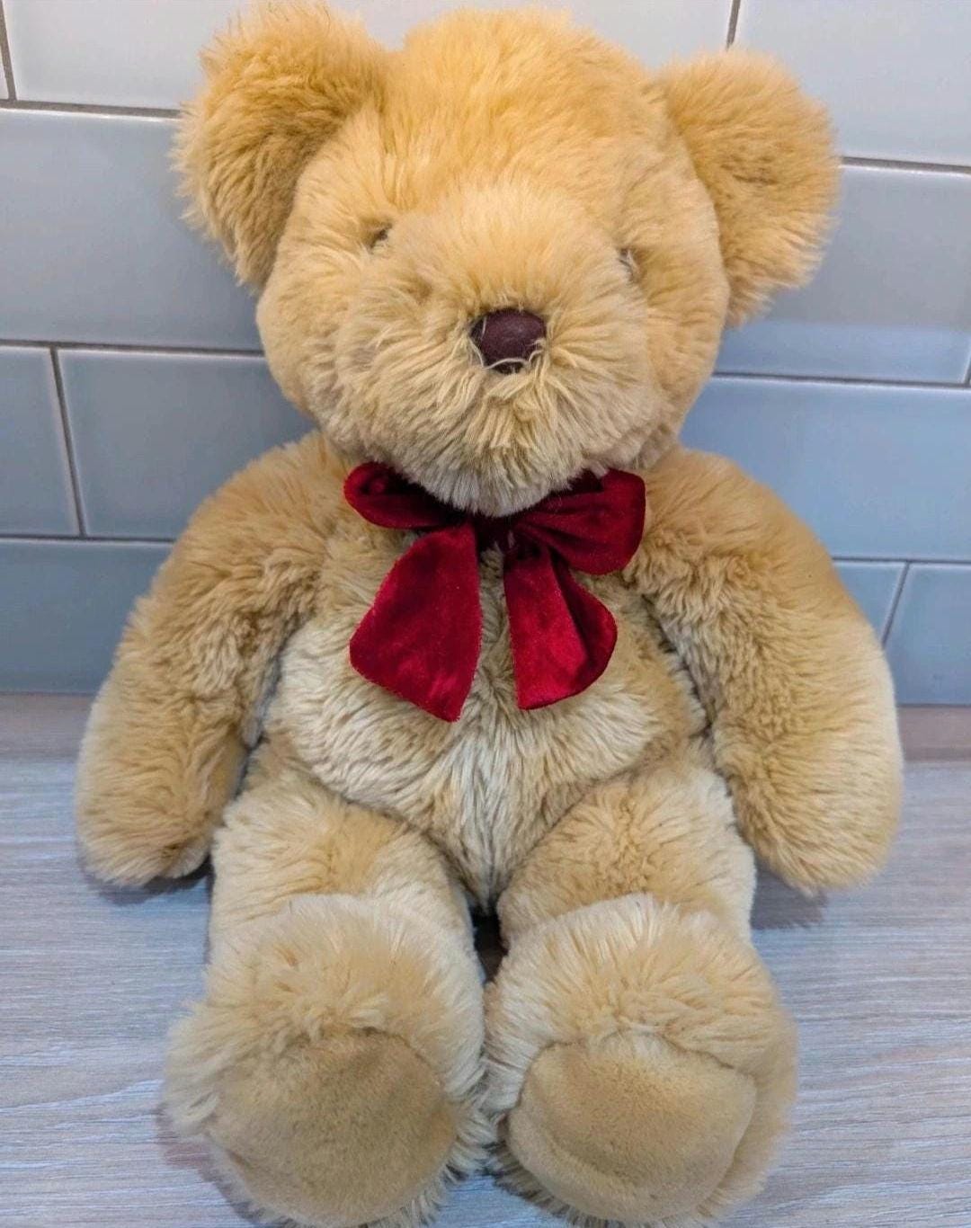 Keel Toys Vintage 90s Super Soft Collection Classic Teddy Bear Red ...