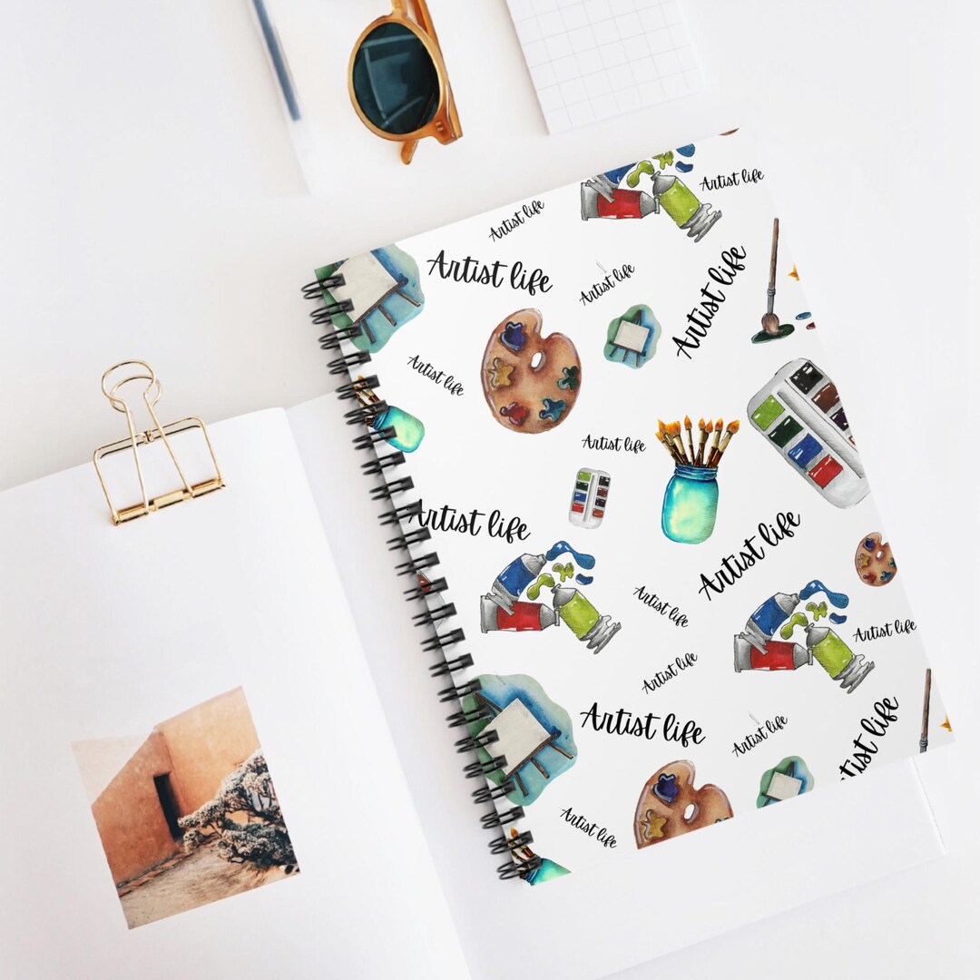 Spiral Notebook for Artist ,watercolor Art Supplies | Ruled Journal - Etsy